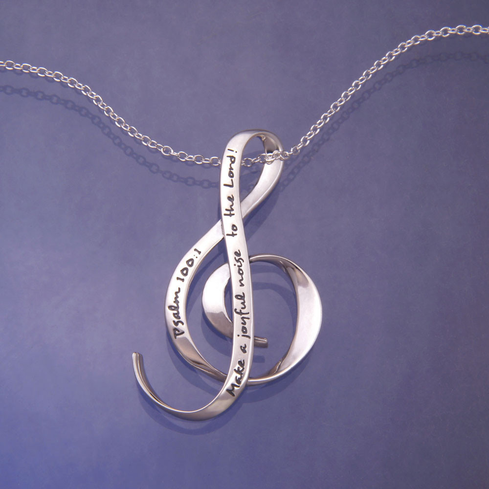 Make a Joyful Noise Necklace - Sterling Silver